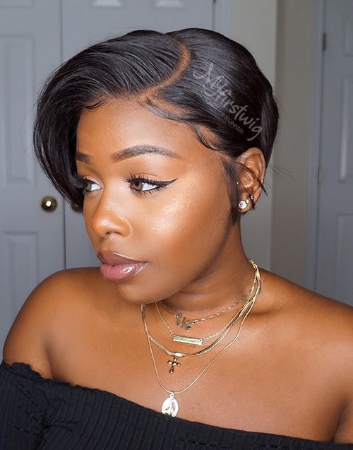 Lace wig short hair style store