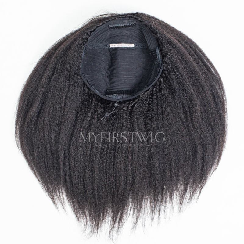 Kinky Blow Out - Shake & Go One Fit All Glueless Human Hair Half Wig ...