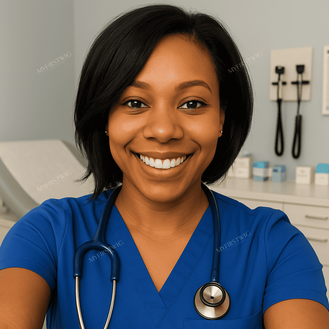 Wig For Nurse & Doctor - Pixie Cut Bob Glueless Lace Front Wig - NDB00 ...