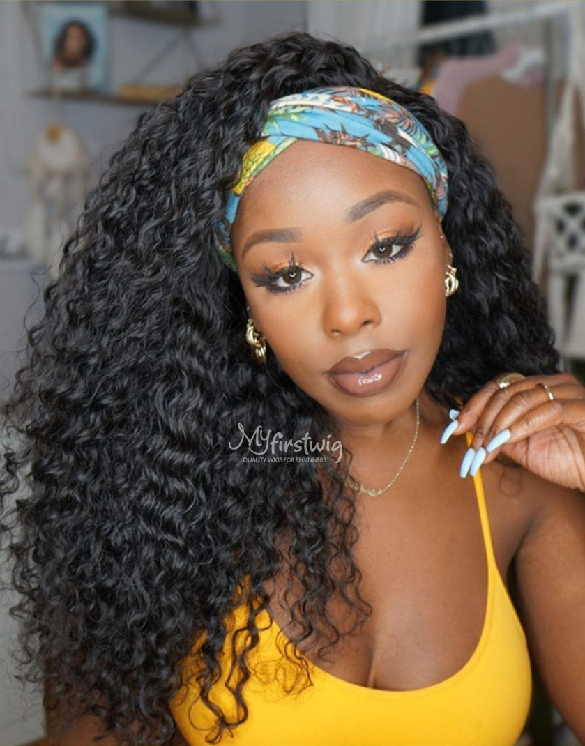 IRENE - HUAMN HAIR CURLY (2C-3A) HEADBAND WIG - HBW041 – MyFirstWig UK