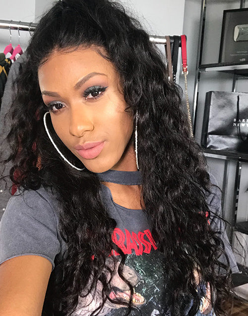 Amanda – Improved Malaysian Beach Wave Glueless Lace Front Wig - LFW01 ...